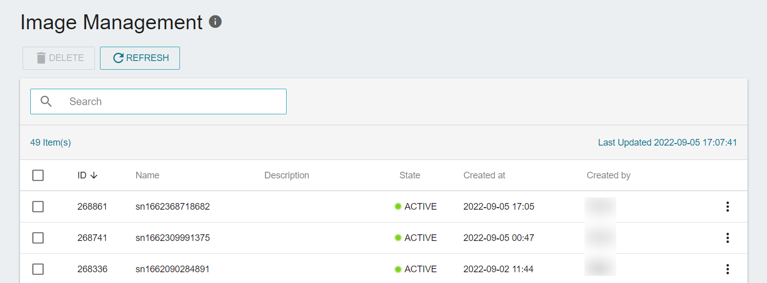 VCS instance images | TWS