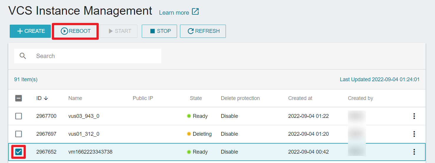 Instance Lifecycle Tws